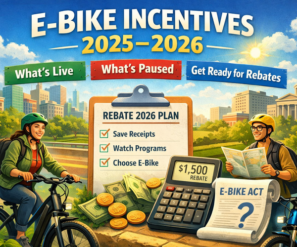 E-Bike Incentives & Rebates 2026: Federal, State & City Programs ...